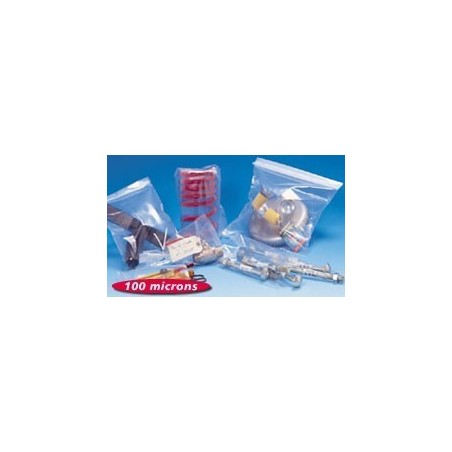 sachet plastique PEBD 100 microns Dimensions en mm / colisage 100 x 200 ...
